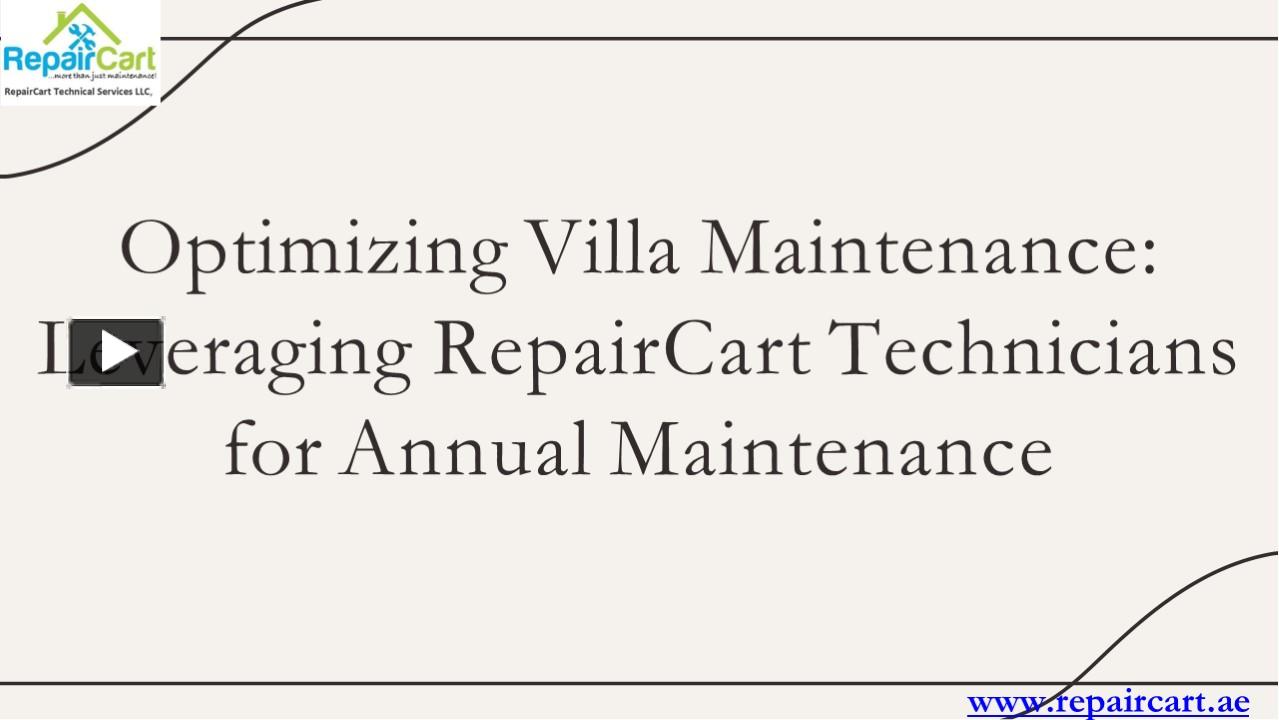 Dubai Villa Maintenance Services with professionals presentation | free ...
