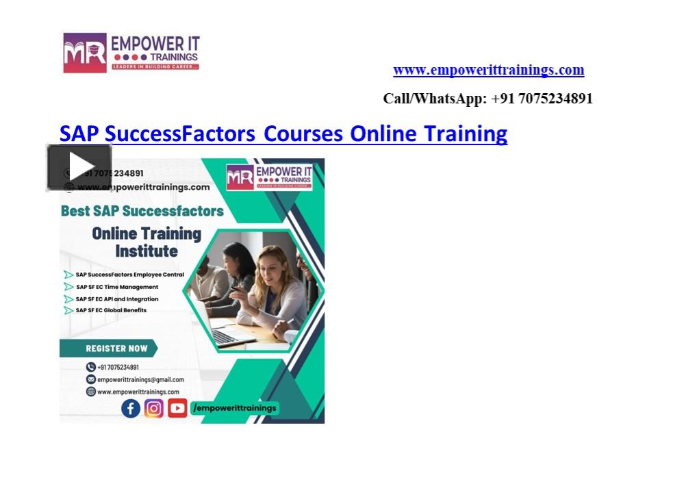 PPT – SAP SuccessFactors Courses Online Training PowerPoint ...