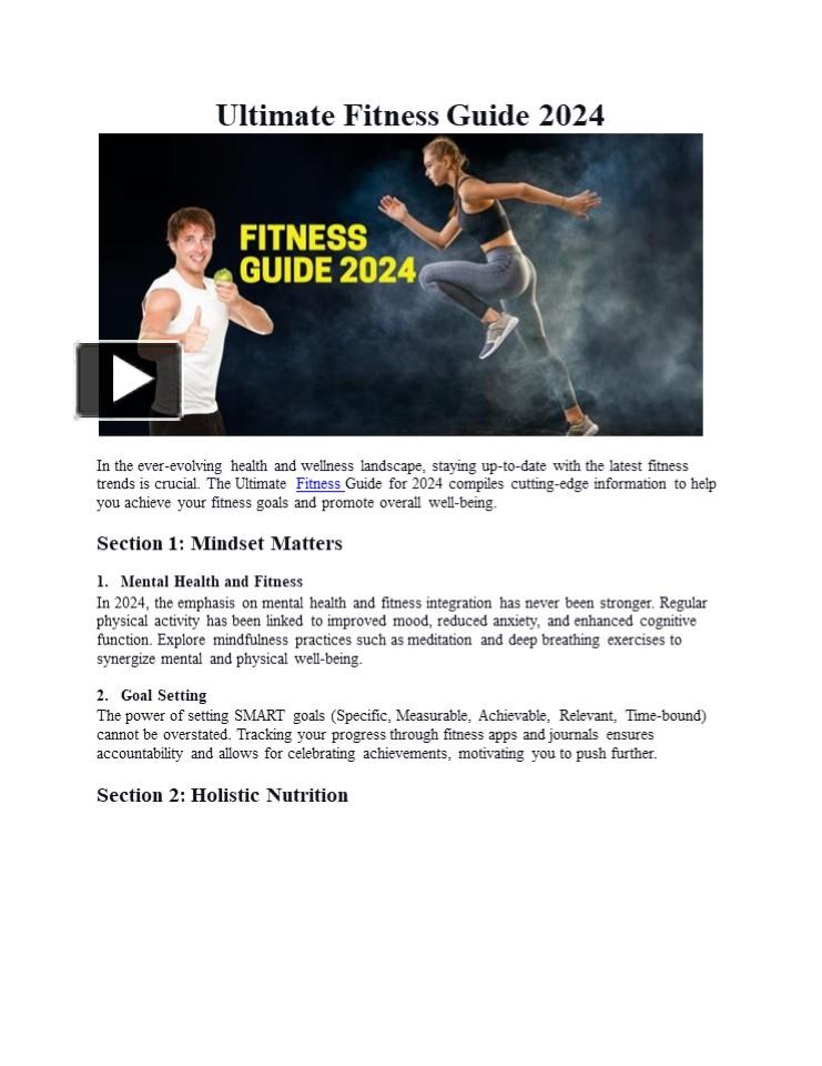 PPT – Ultimate Fitness Guide 2024 PowerPoint presentation | free to ...