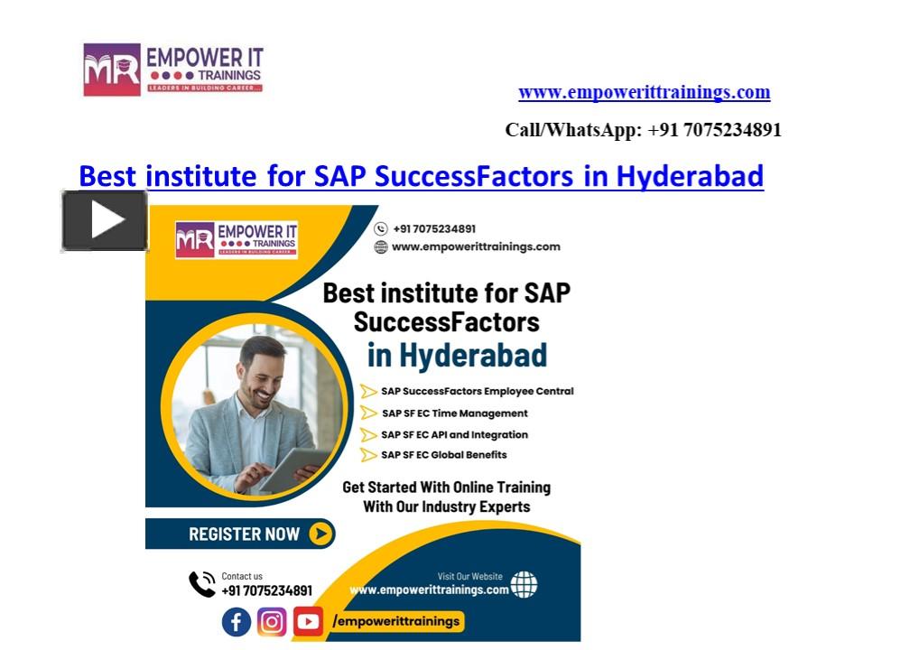 PPT – Best institute for SAP SuccessFactors in Hyderabad PowerPoint ...