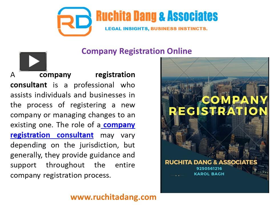 PPT – Company Registration Online Consultant in Delhi PowerPoint ...