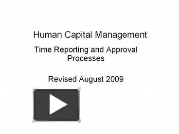 PPT – Human Capital Management PowerPoint presentation | free to ...