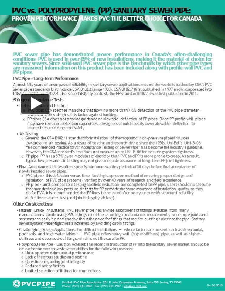 PPT – PVC Vs. Polypropylene -for Canadian market PowerPoint ...