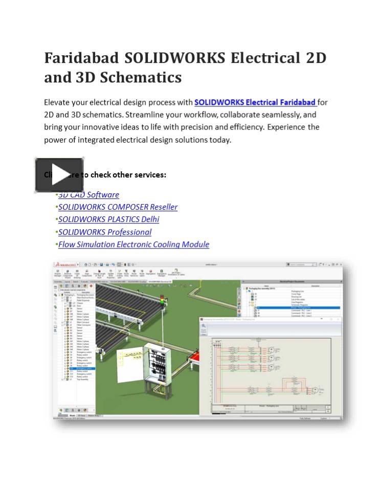 Faridabad SOLIDWORKS Electrical 2D and 3D Schematics presentation ...