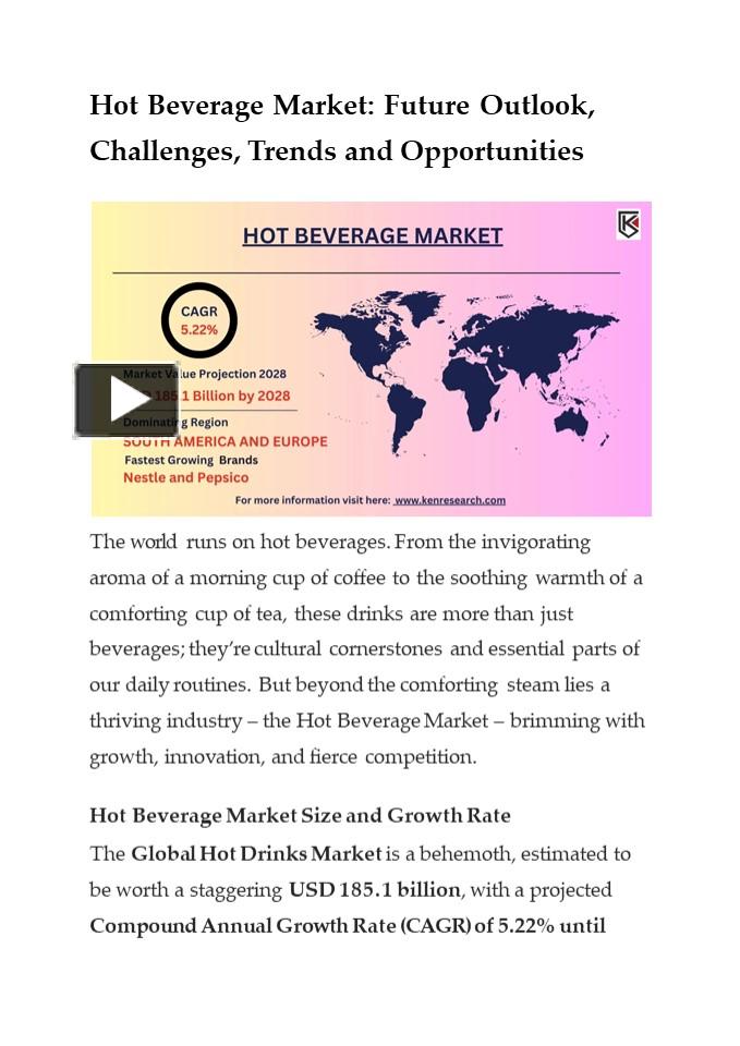 PPT – Explore the hot beverage market PowerPoint presentation | free to ...