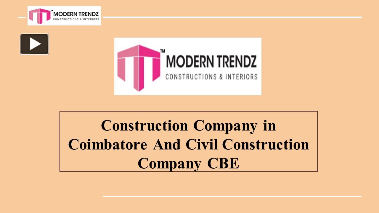Construction Company in Coimbatore | Civil Construction Company CBE ...