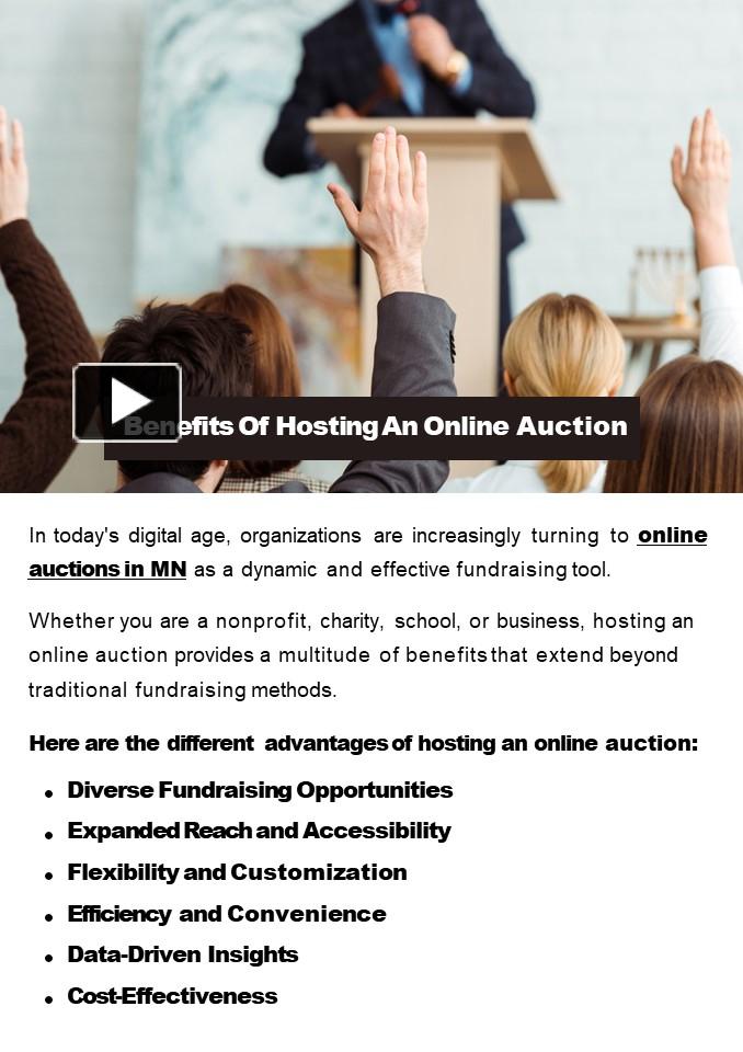 PPT – Benefits Of Hosting An Online Auction PowerPoint presentation ...
