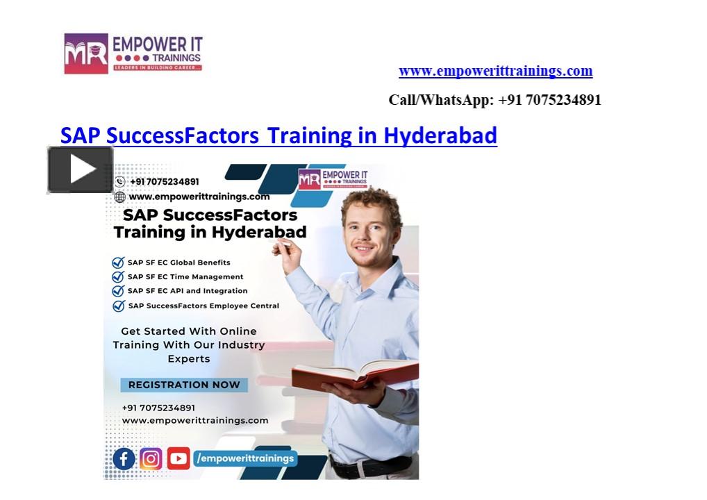 SAP SuccessFactors Training in Hyderabad presentation | free to download