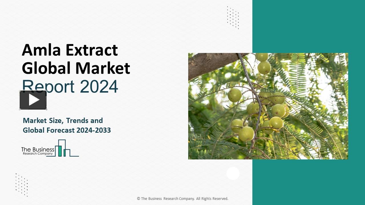 PPT – Amla Extract Market Size, Segments and Growth Analysis Report ...