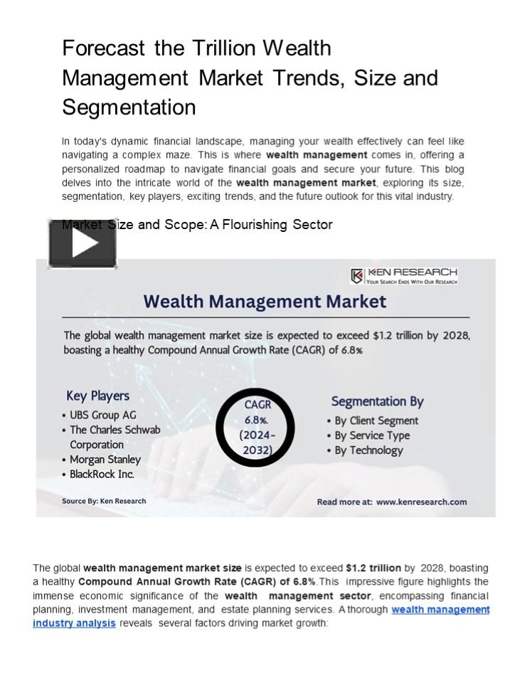 Forecast the Trillion Wealth Management Market Trends, Size and ...