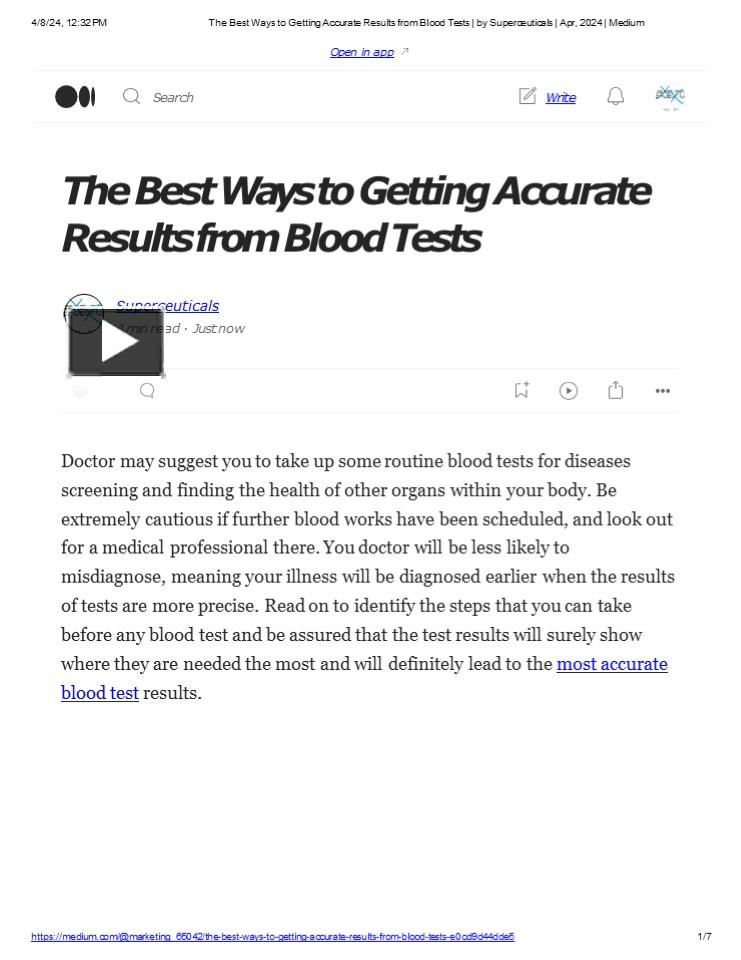 PPT – The Best Ways to Getting Accurate Results from Blood Tests ...