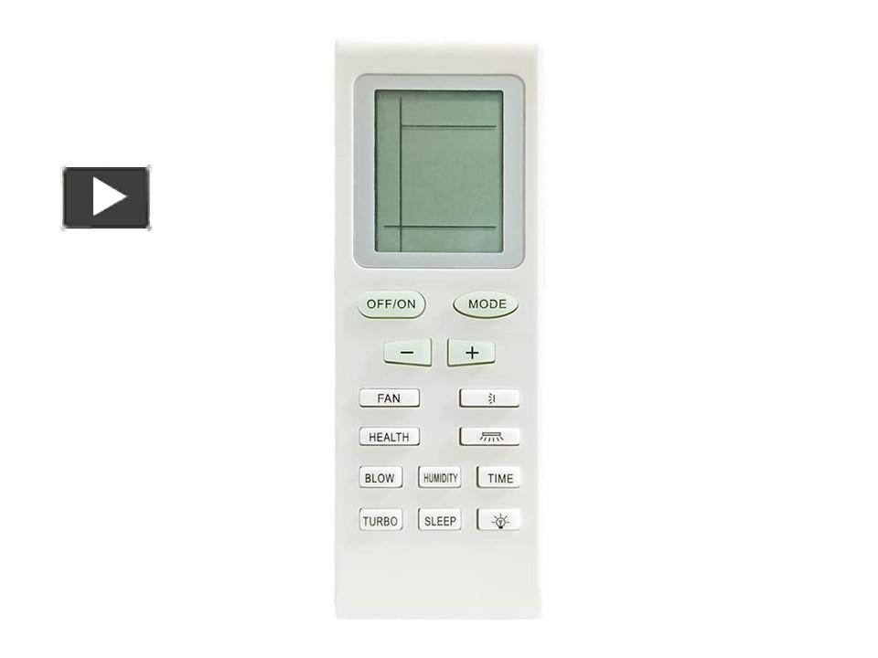 PPT – Air Conditioner remotes for Original Voltas AC Remote Control (11 ...