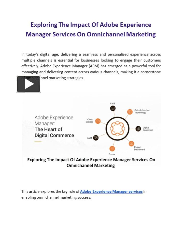 PPT – Exploring The Impact Of Adobe Experience Manager Services On ...