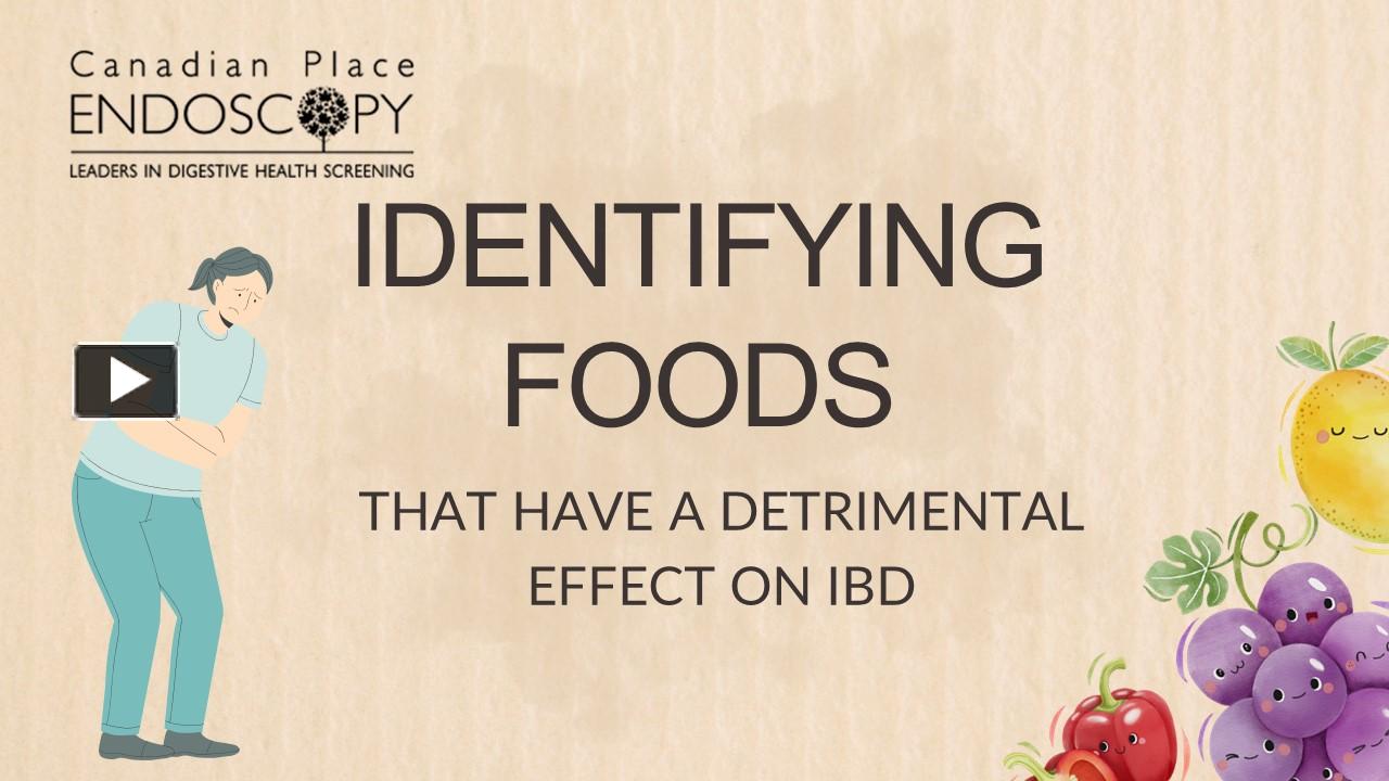 PPT – Identifying foods that have a detrimental effect on IBD ...