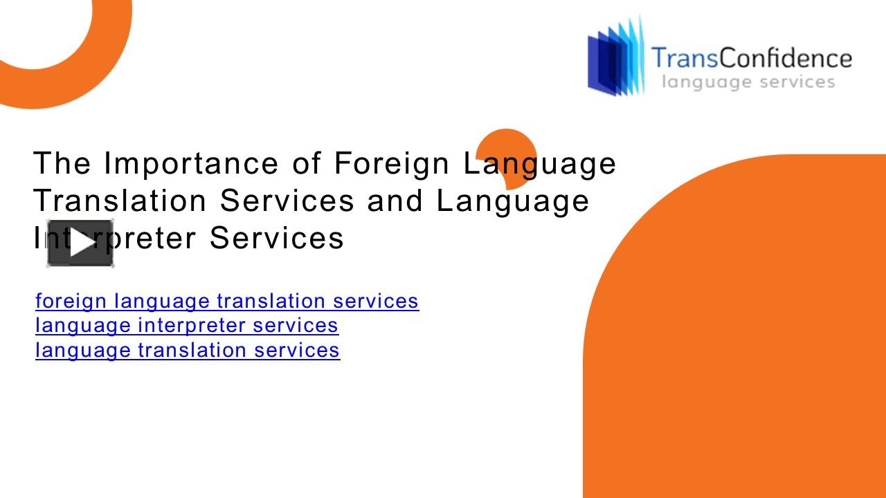 The Importance of Foreign Language Translation Services and Language ...