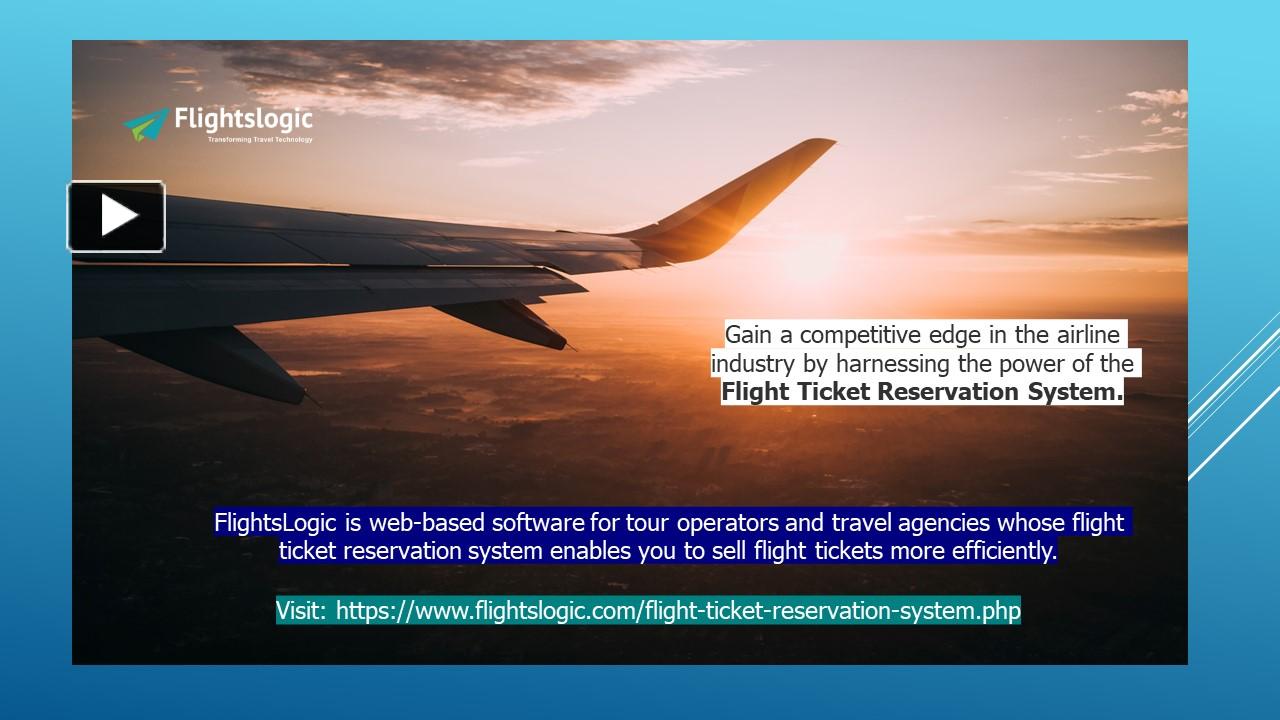 PPT – Flight Ticket Reservation System | Flight Ticket Booking System ...