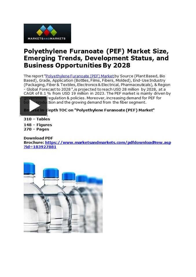 Polyethylene Furanoate (PEF) Market Size, Share, Growth, Expert Review ...