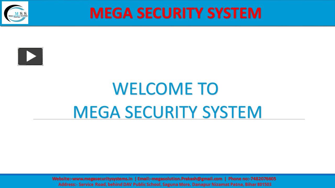 PPT – MEGA SECURITY SYSTEMS | cctv camera dealers in patna |7482076605 ...