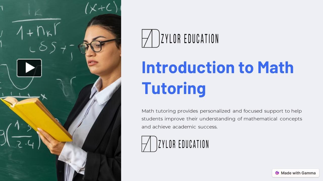 PPT – Math Tutor - Enhance Learning with Zylor Education PowerPoint ...