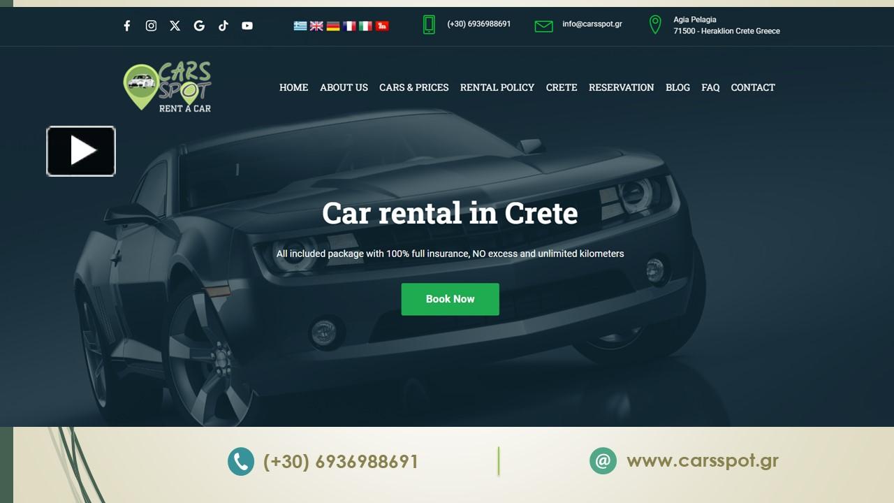PPT – Car Rental Crete Greece PowerPoint presentation | free to ...