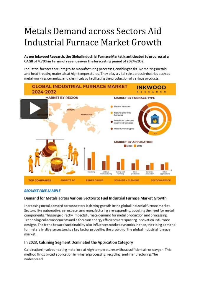 Metals Demand across Sectors Aid Industrial Furnace Market Growth ...