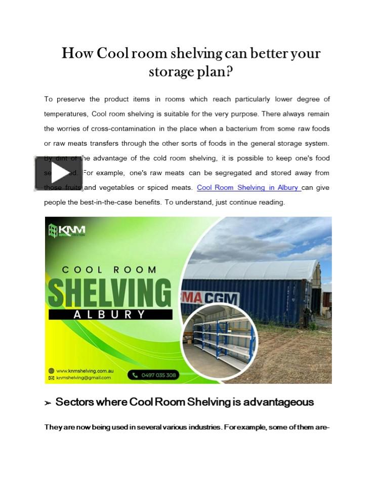 How Cool room shelving can better your storage plan? presentation ...