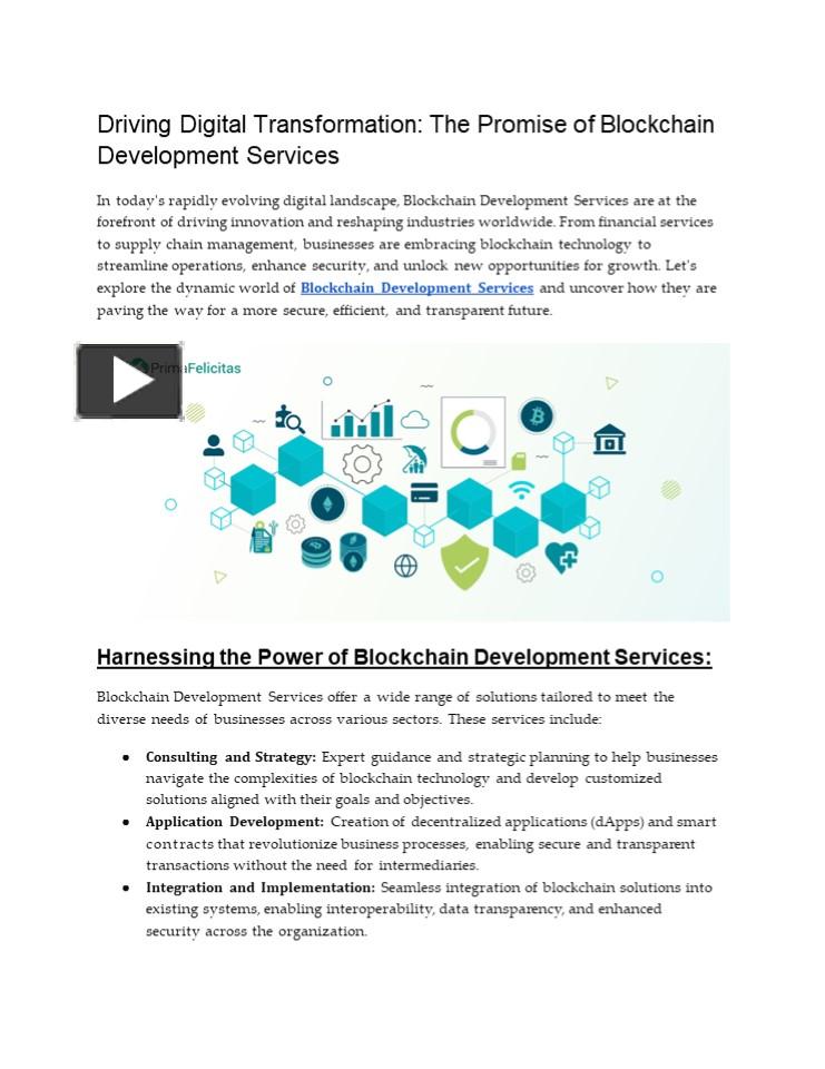 PPT – Empowering Innovation: Blockchain Development Services PowerPoint ...