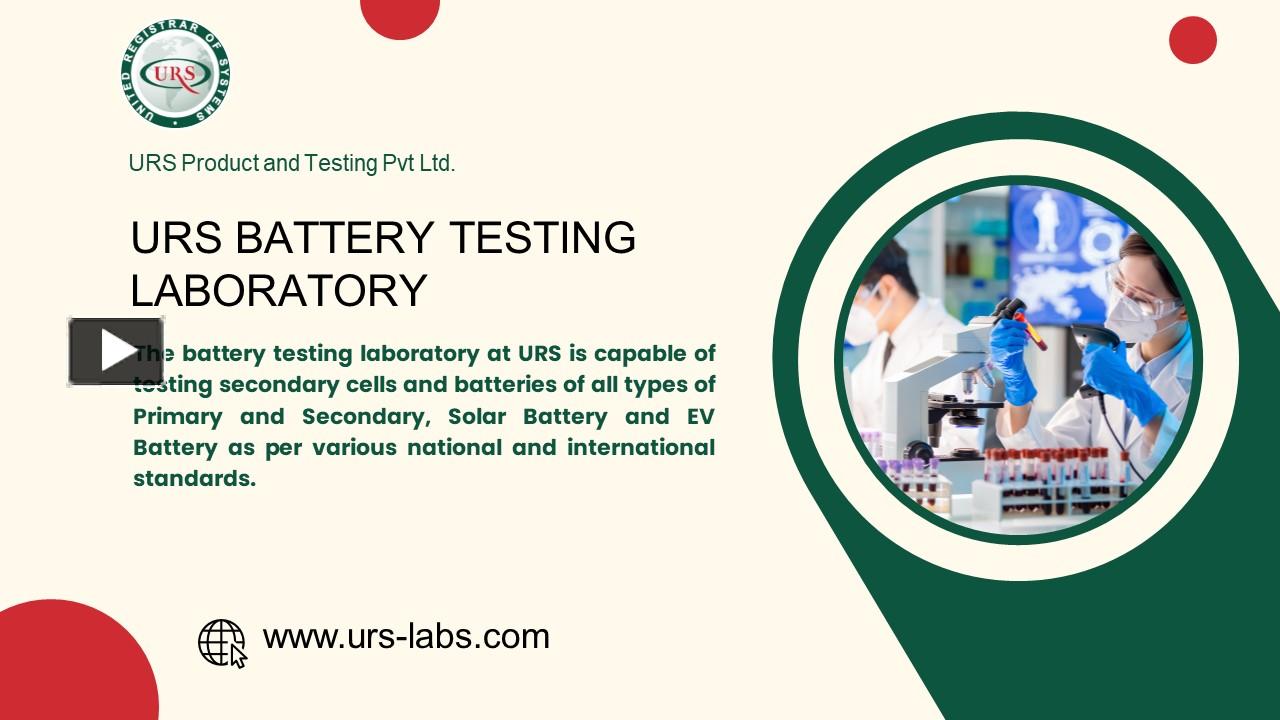 PPT – URS Battery Testing Laboratory Services PowerPoint presentation ...
