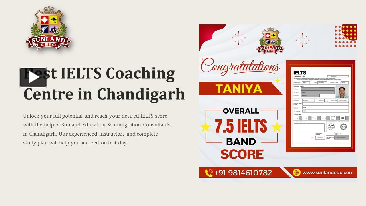 PPT – Best IELTS Coaching Centre in Chandigarh (3) PowerPoint ...