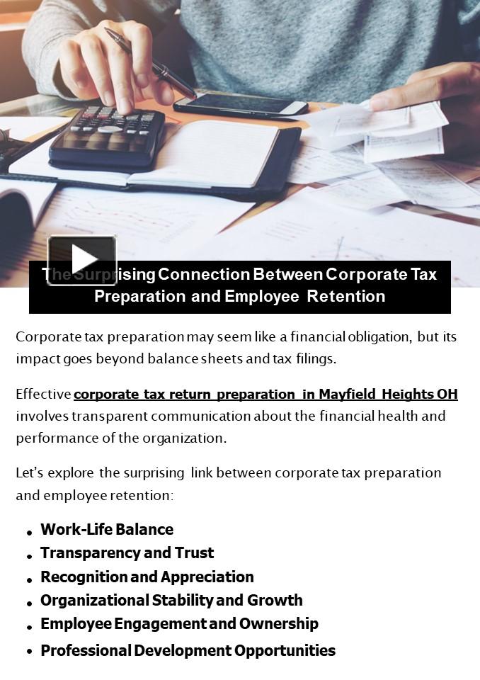 PPT – The Surprising Connection Between Corporate Tax Preparation and ...