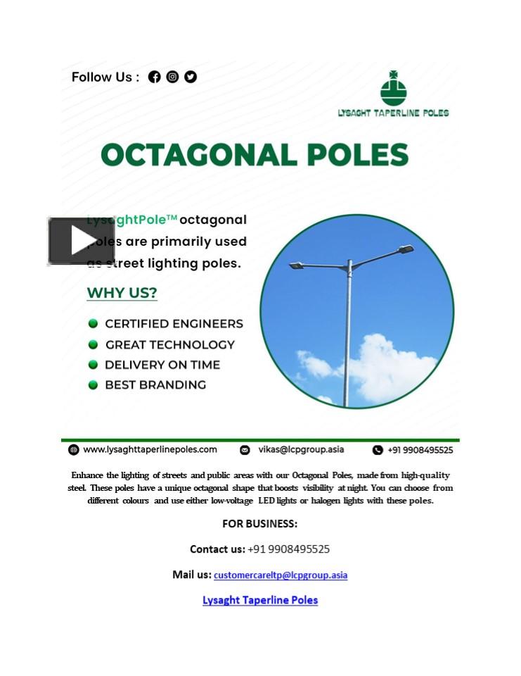 PPT – High quality street light poles manufacturer and supplier in ...