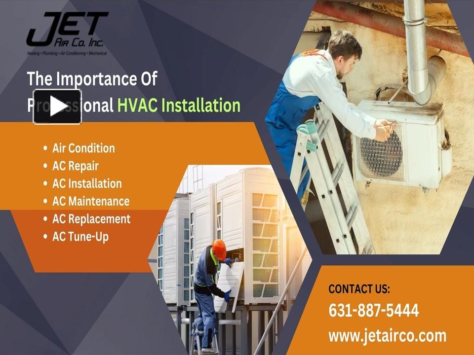 The Importance Of Professional HVAC Installation presentation | free to ...