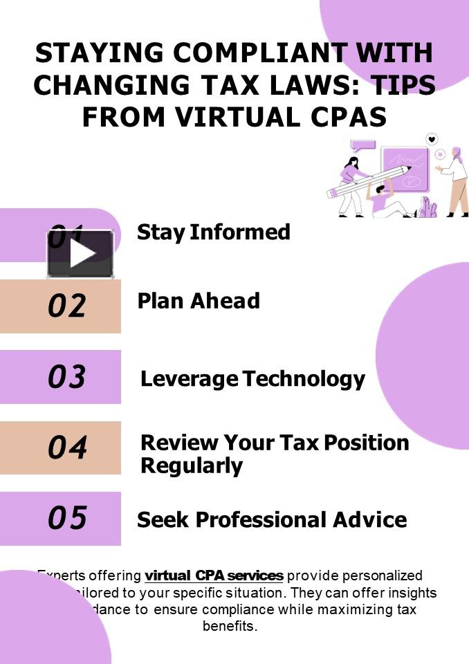 Staying Compliant With Changing Tax Laws: Tips From Virtual CPAs ...