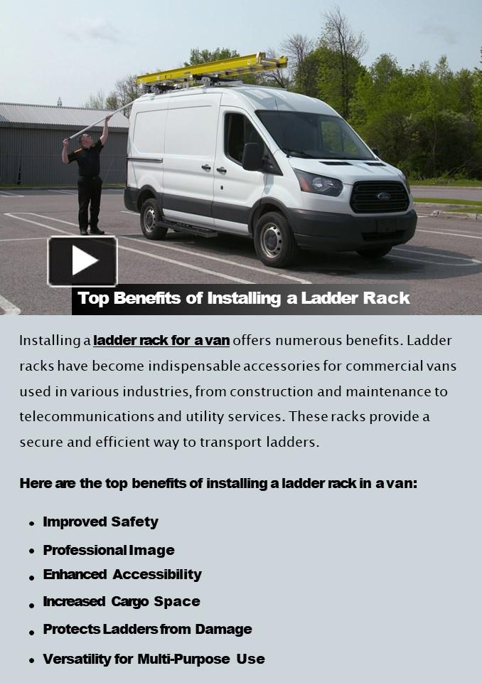 PPT – Top Benefits of Installing a Ladder Rack PowerPoint presentation ...
