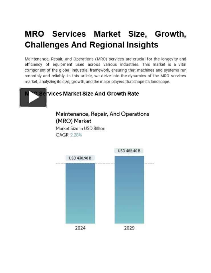 PPT – MRO Services Industry Size, Growth, Challenges And Regional ...