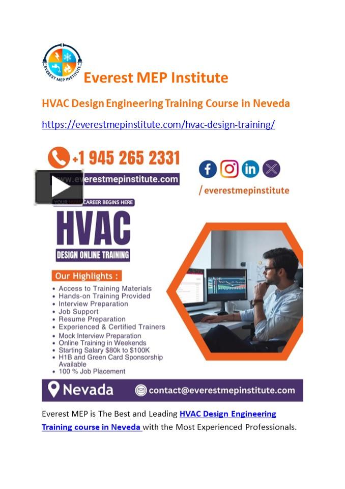 HVAC Design Engineering Training course in Neveda presentation | free ...