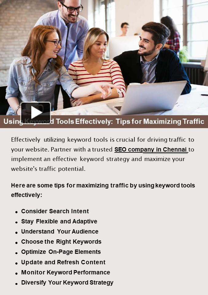PPT – Using Keyword Tools Effectively: Tips for Maximizing Traffic ...