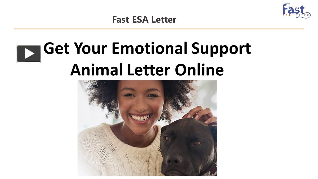 What Is An ESA Letter? presentation | free to download