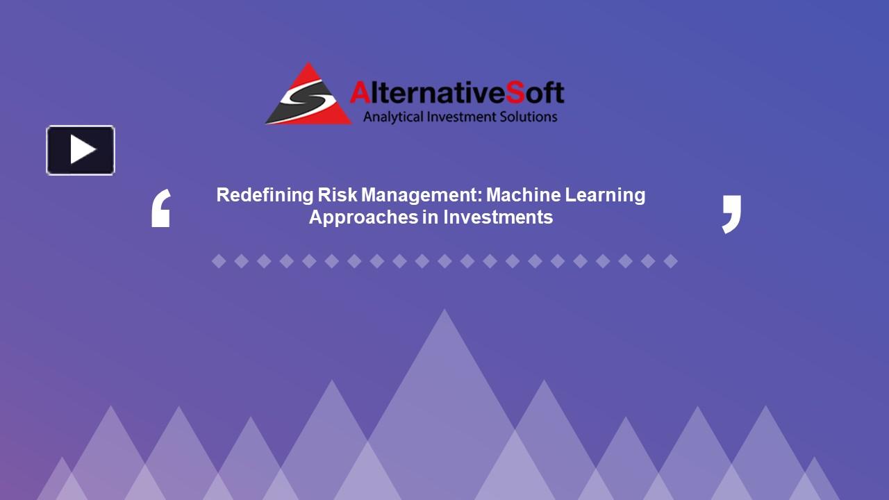 Redefining Risk Management: Machine Learning Approaches in Investments ...