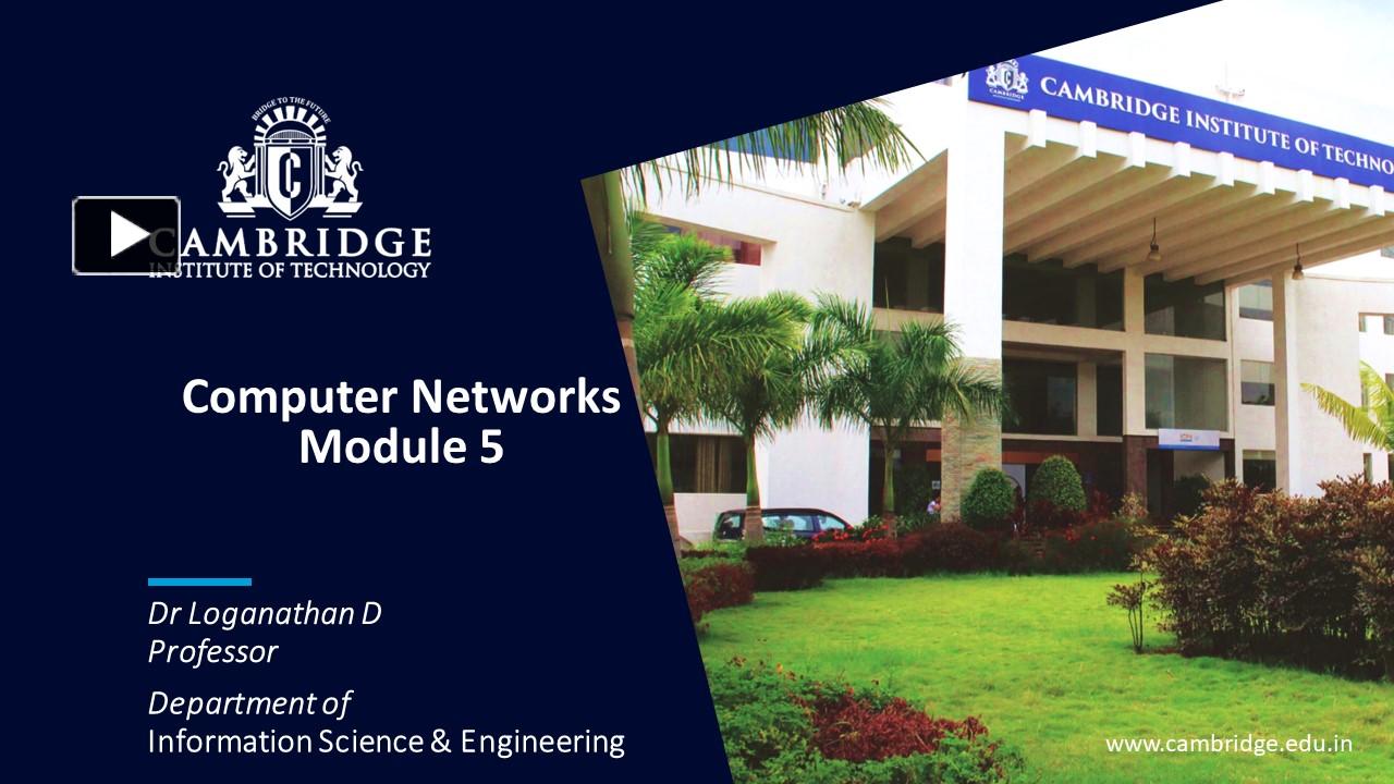 Computer Networks - 21CS52 - VTU Notes / Study Materials - Module 5 ...