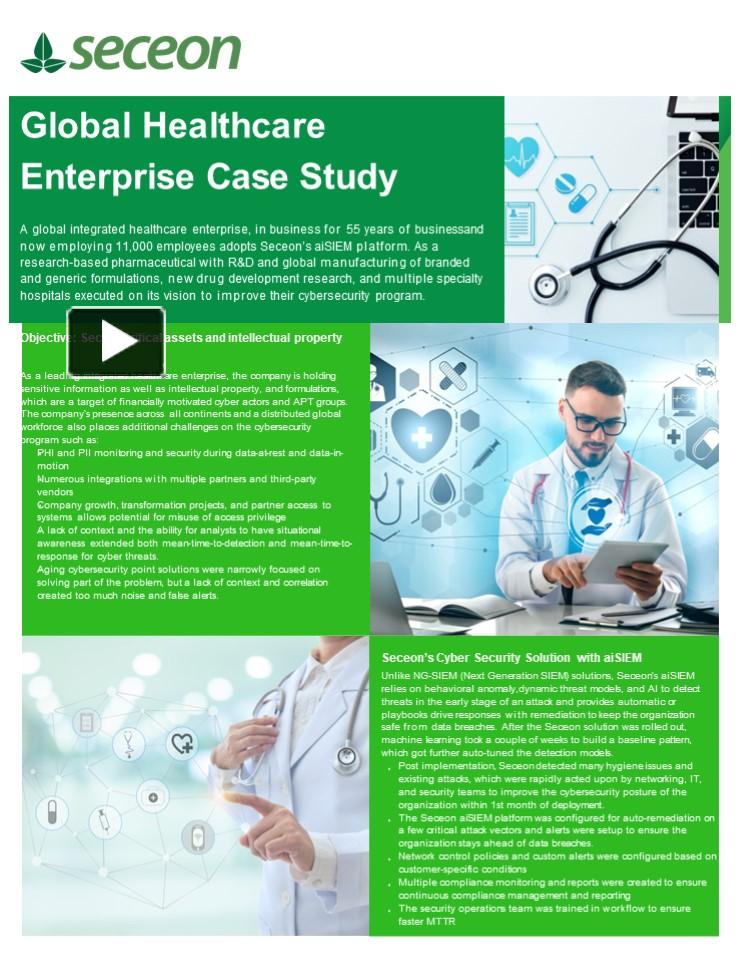 PPT – Seceon-Healthcare-Case-Study PowerPoint presentation | free to ...