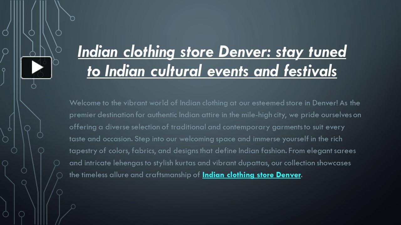 Indian Clothing Store Denver: Stay Tuned To Indian Cultural Events and ...
