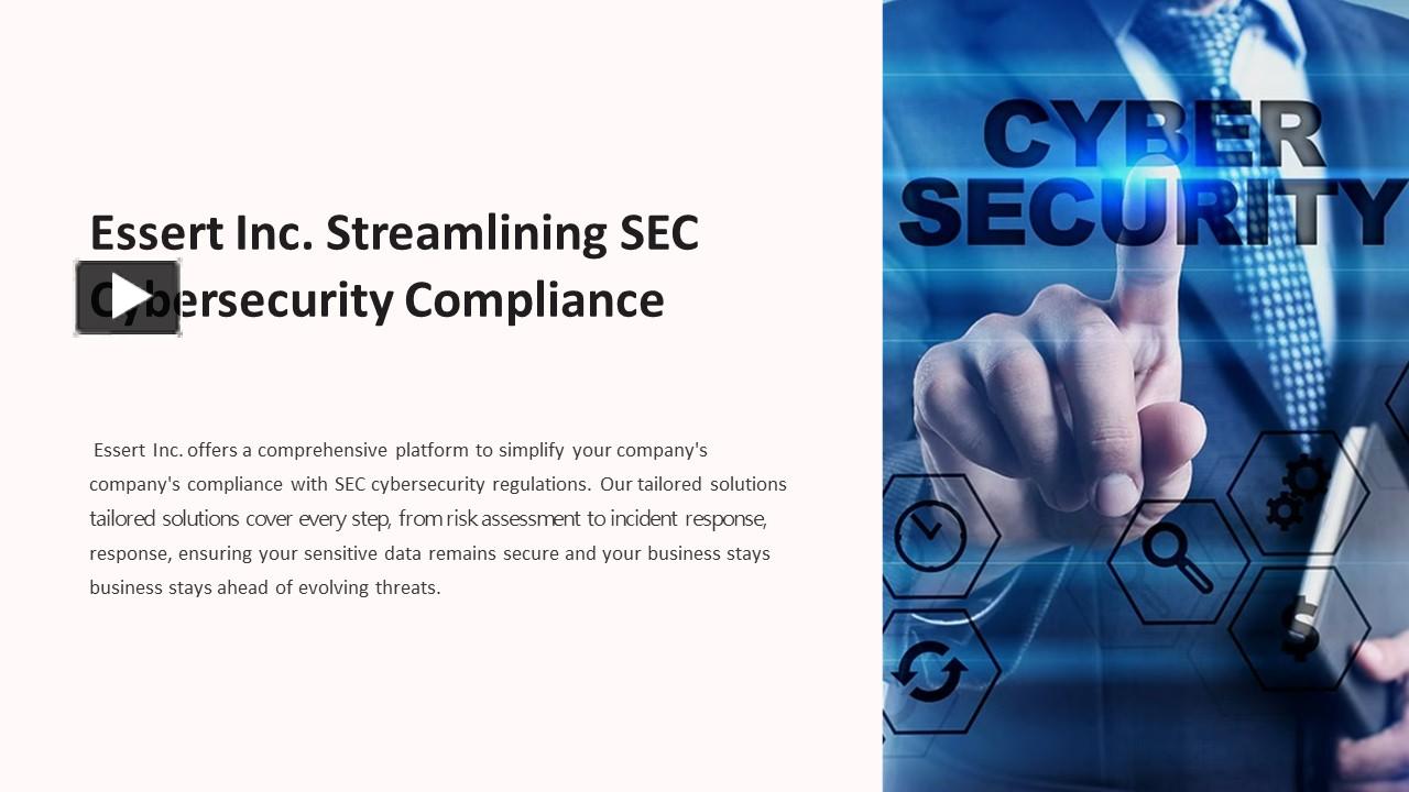 PPT – SEC Cybersecurity Compliance - Essert Inc PowerPoint presentation ...
