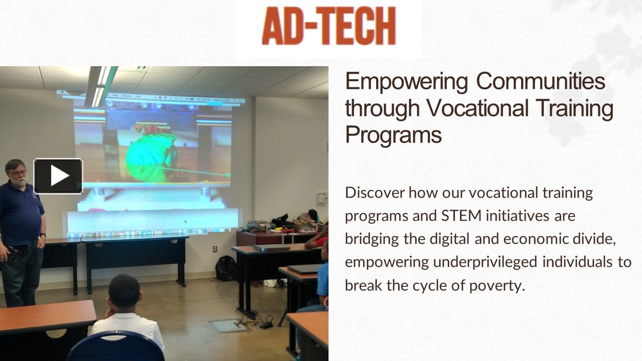 Empowering Communities through Vocational Training Programs ...