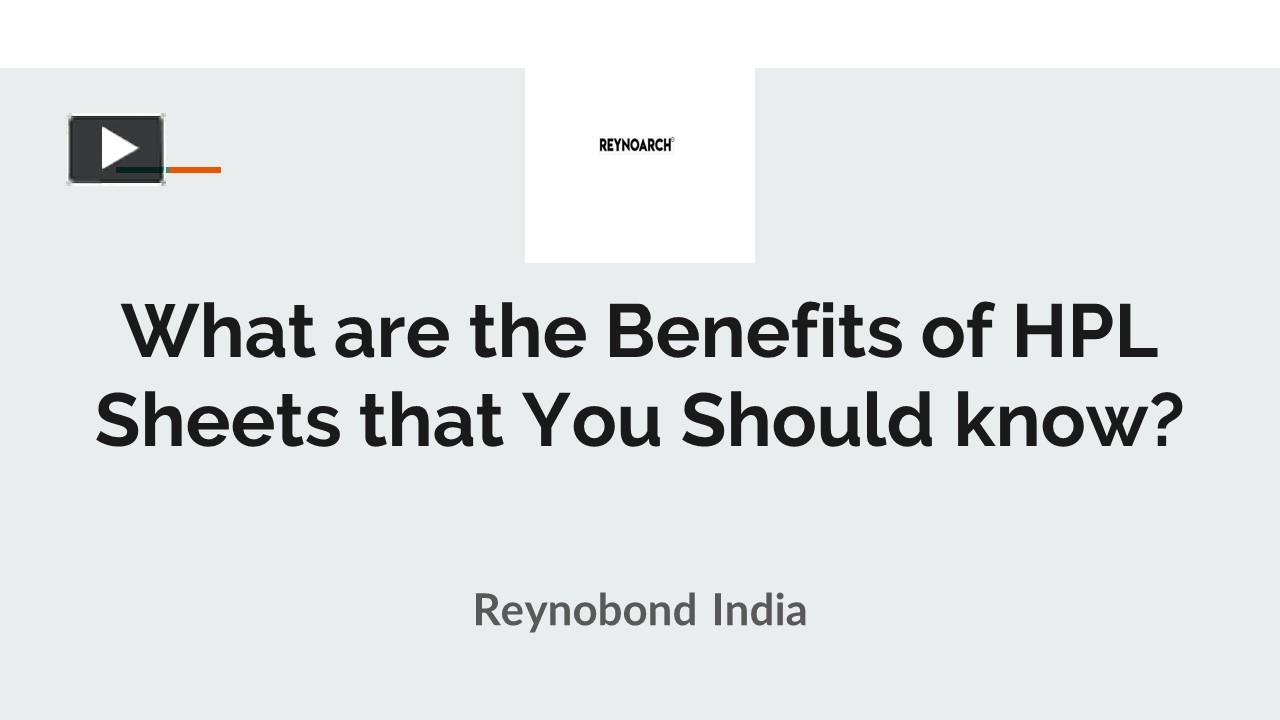PPT – What are the Benefits of HPL Sheets that You Should know ...