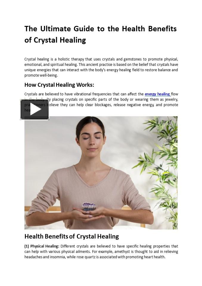 The Ultimate Guide to the Health Benefits of Crystal Healing ...
