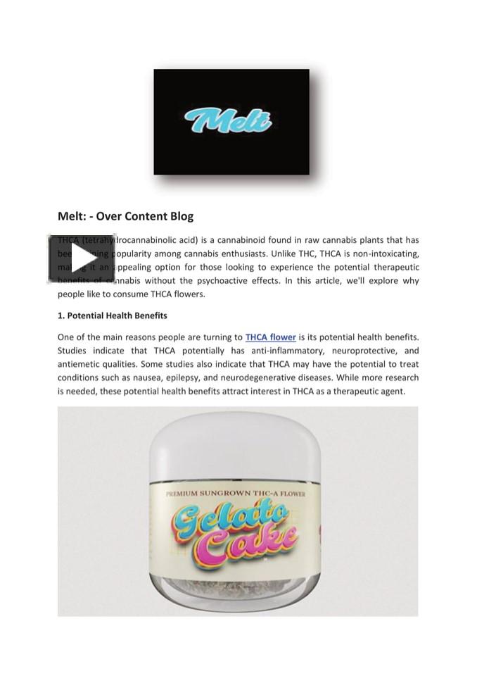 PPT – THCA Flower - Melt PowerPoint presentation | free to download ...