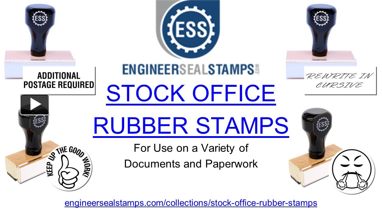 PPT – Handmade Stock Office Rubber Stamps PowerPoint presentation ...