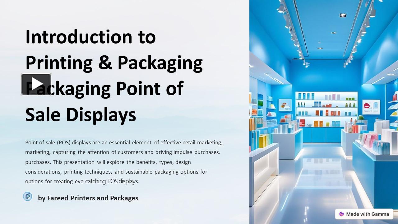 PPT – Point of sale in printing & packaging PowerPoint presentation ...