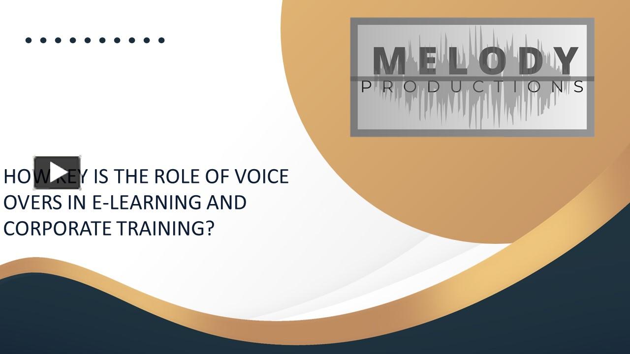 PPT – How Key is the Role of Voice Overs in E-Learning and Corporate ...